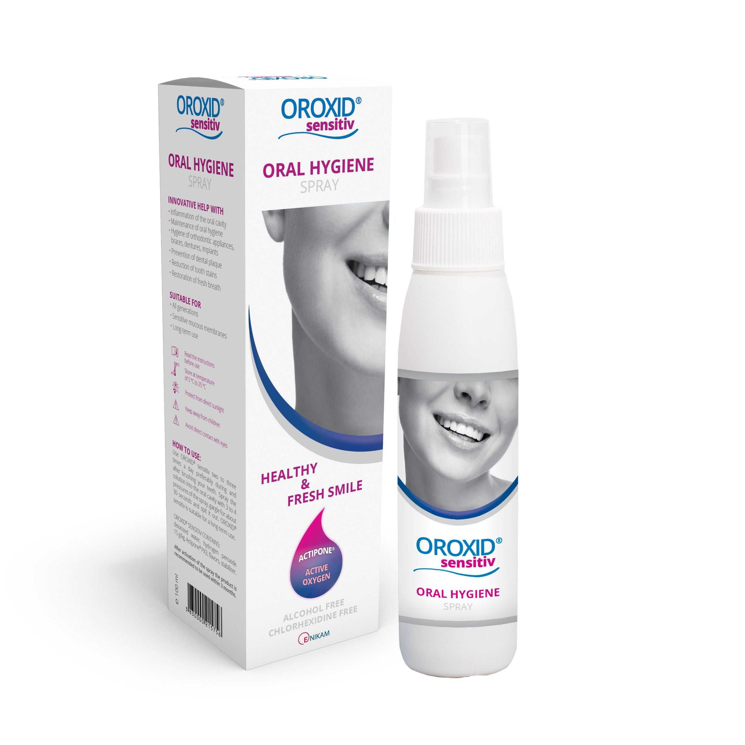 Oxygen sensitive spray for oral hygiene 100 ml – My Dr. XM